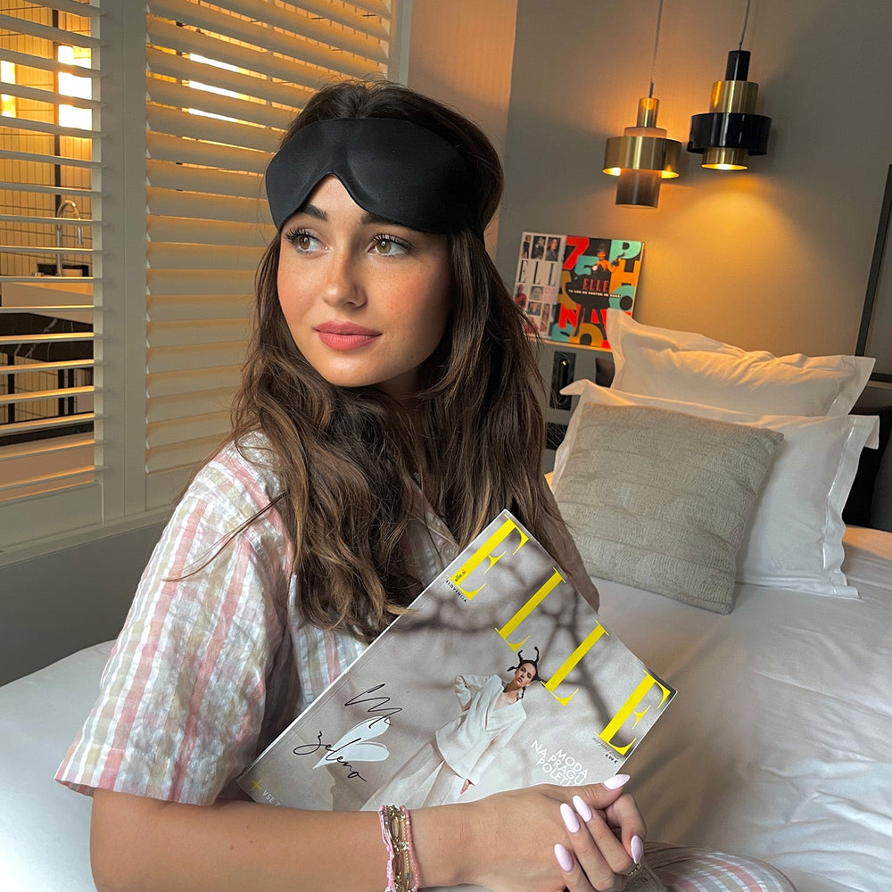 ELLE Contoured Sleep Mask Chic Lash-Friendly 3D Design